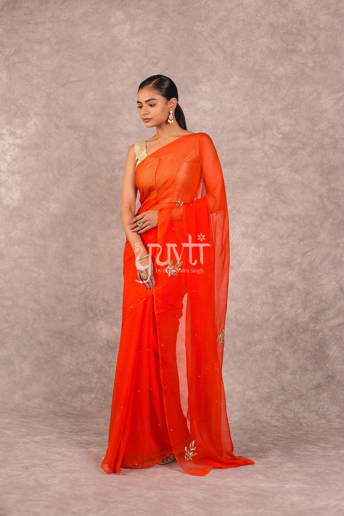 Sitara Chiffon Saree – YUVTI by Bhupendra Singh